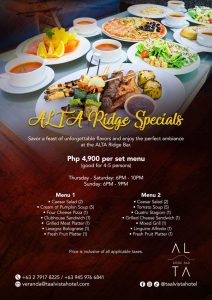 DINING - Taal Vista Hotel